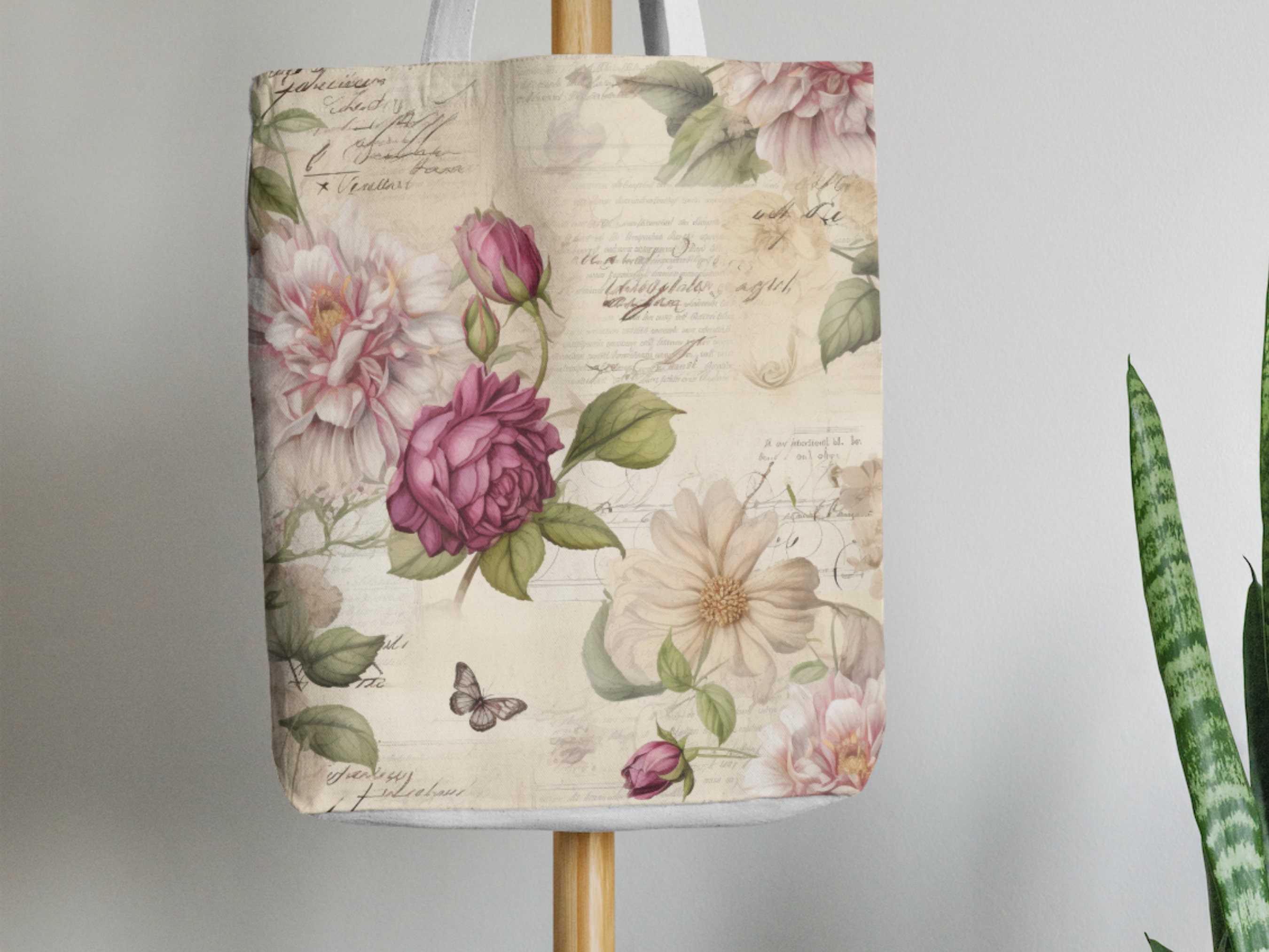 Floral Parchment Letter Digital Paper | Floral Love Letter | Wedding ...