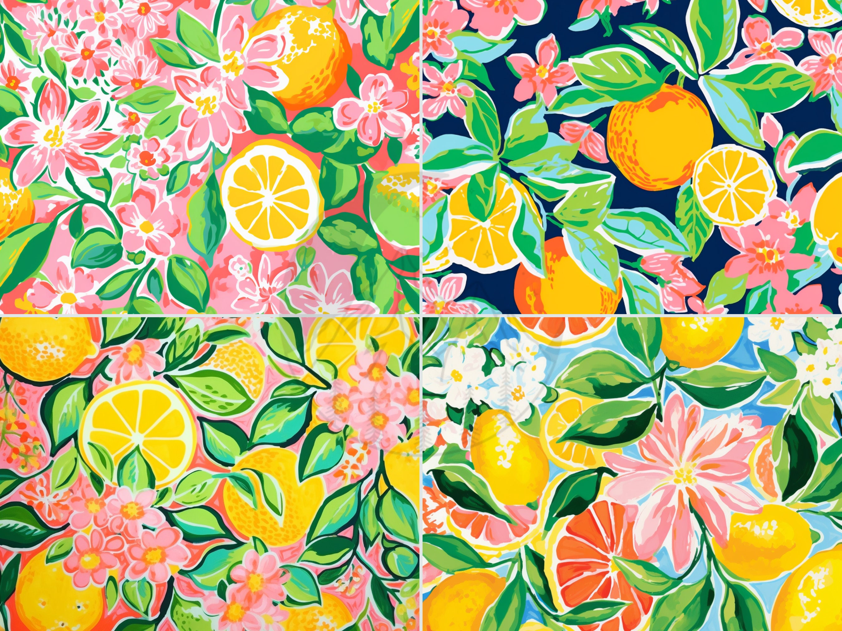 Preppy Pink Lemonade Digital Paper | Summer Paper | Lemonade Stand ...