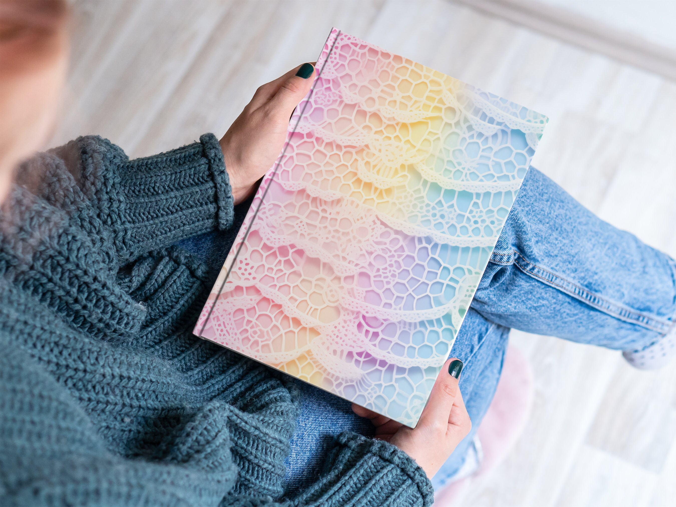 Rainbow Digital Paper Background Pattern Lace Digital - Etsy