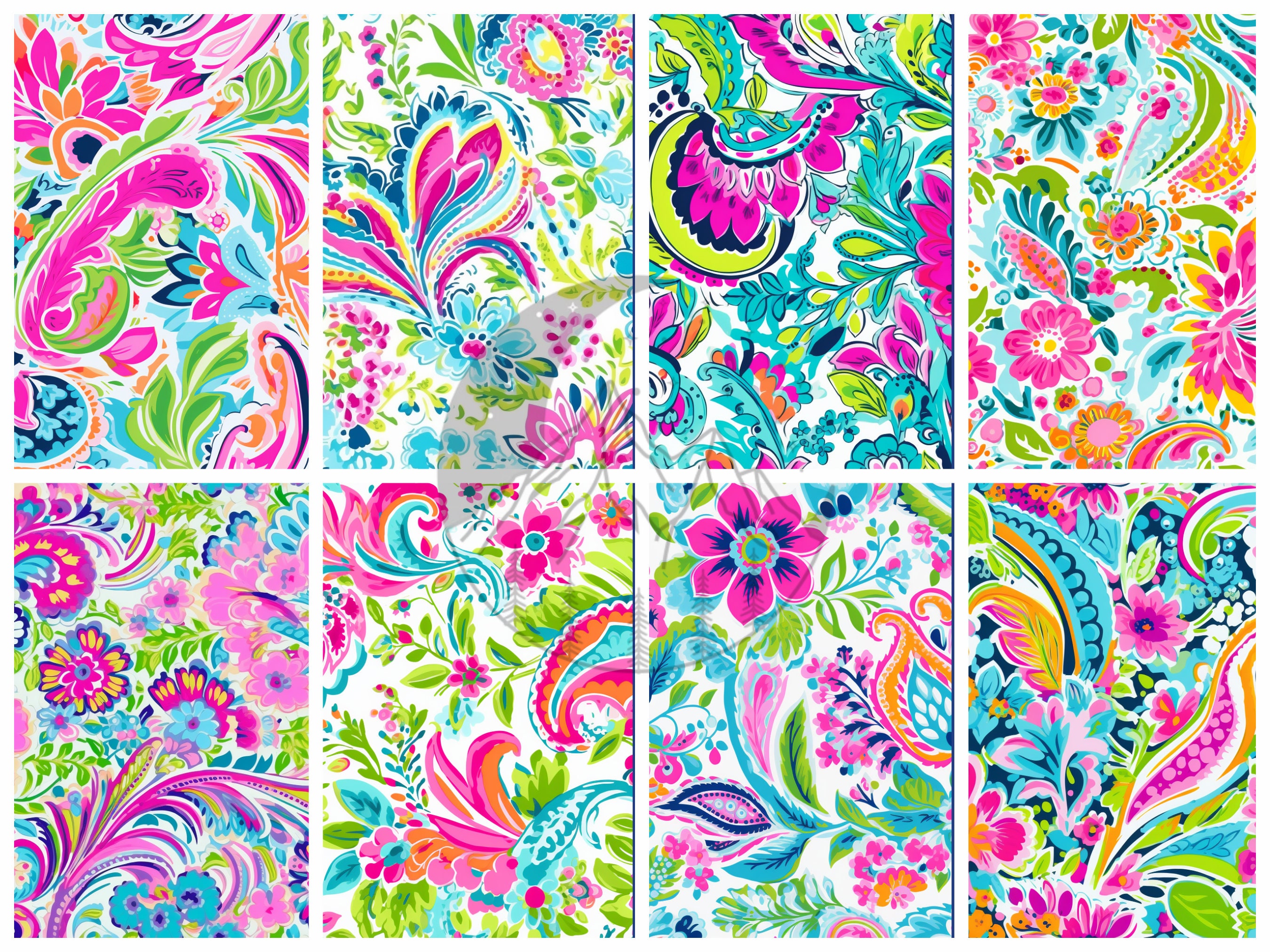 Floral Paisley Digital Paper | Paisley Pattern | Floral Patterns ...
