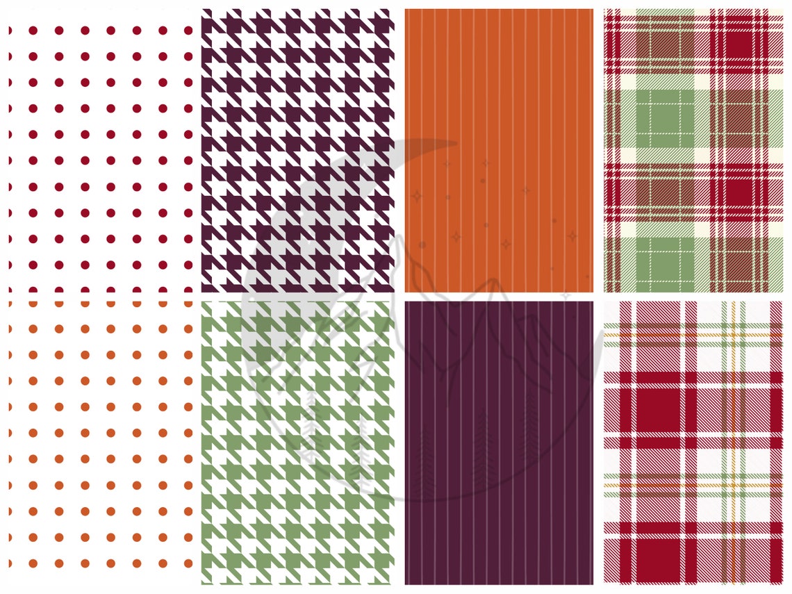 Fall Color Geometric Digital Scrapbooking Paper | Digital Download ...