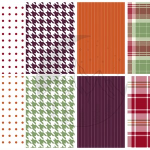 Fall Color Geometric Digital Scrapbooking Paper | Digital Download ...