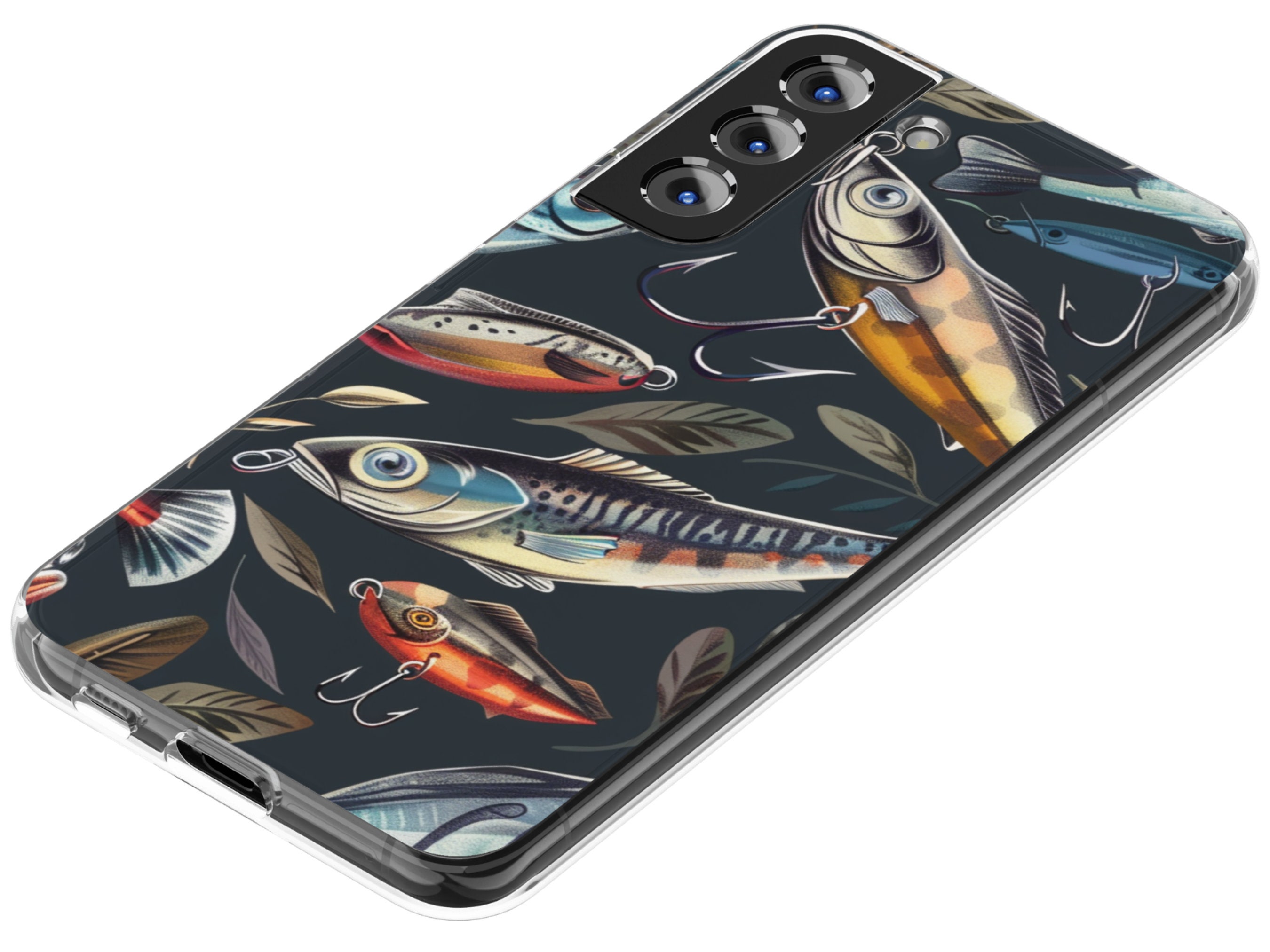 Fishing Digital Paper | Lake Fish | Fishing Designs | Junk Journal ...