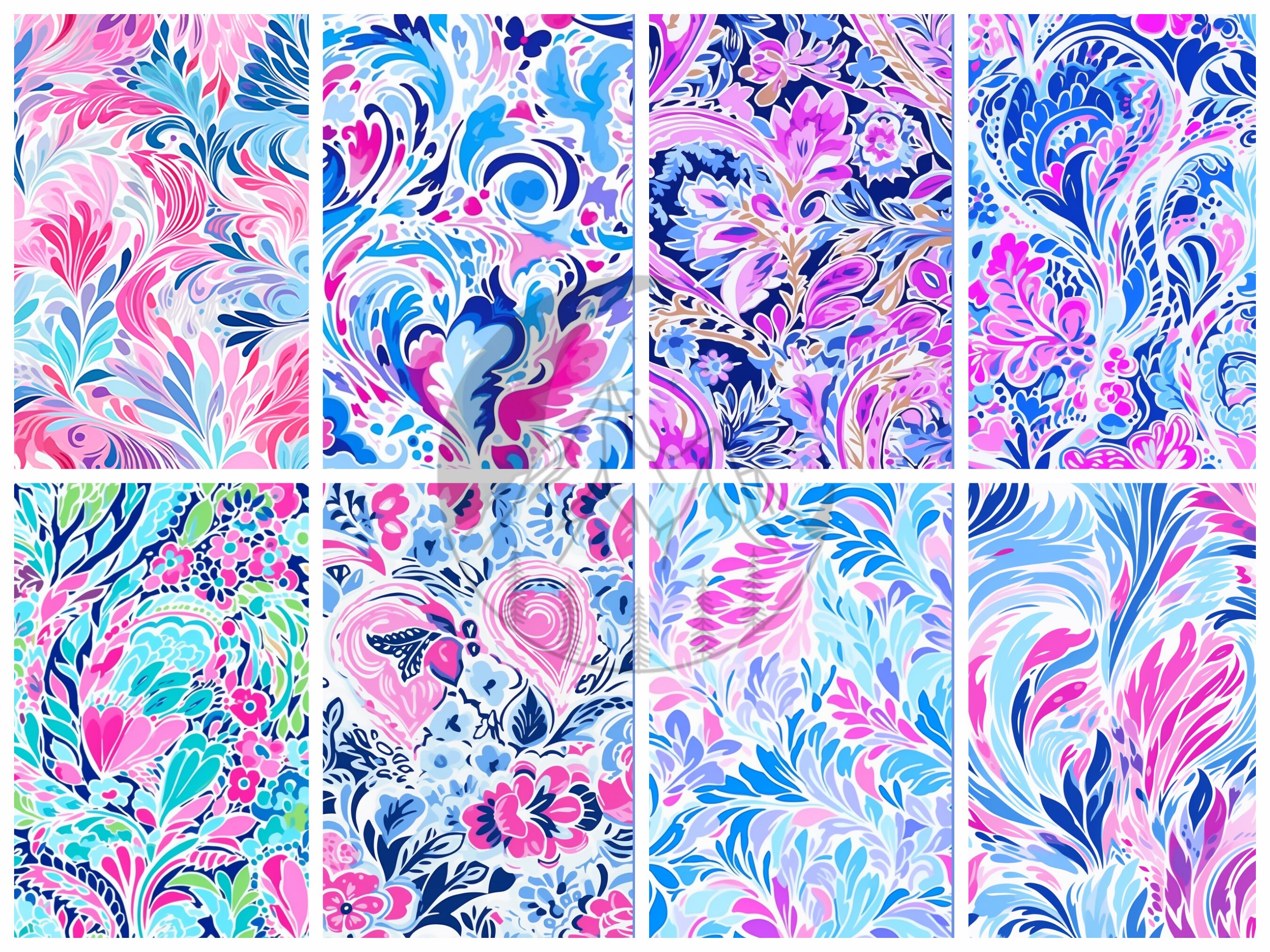 Preppy Abstract Digital Paper Instant Download Digital Paper Preppy ...