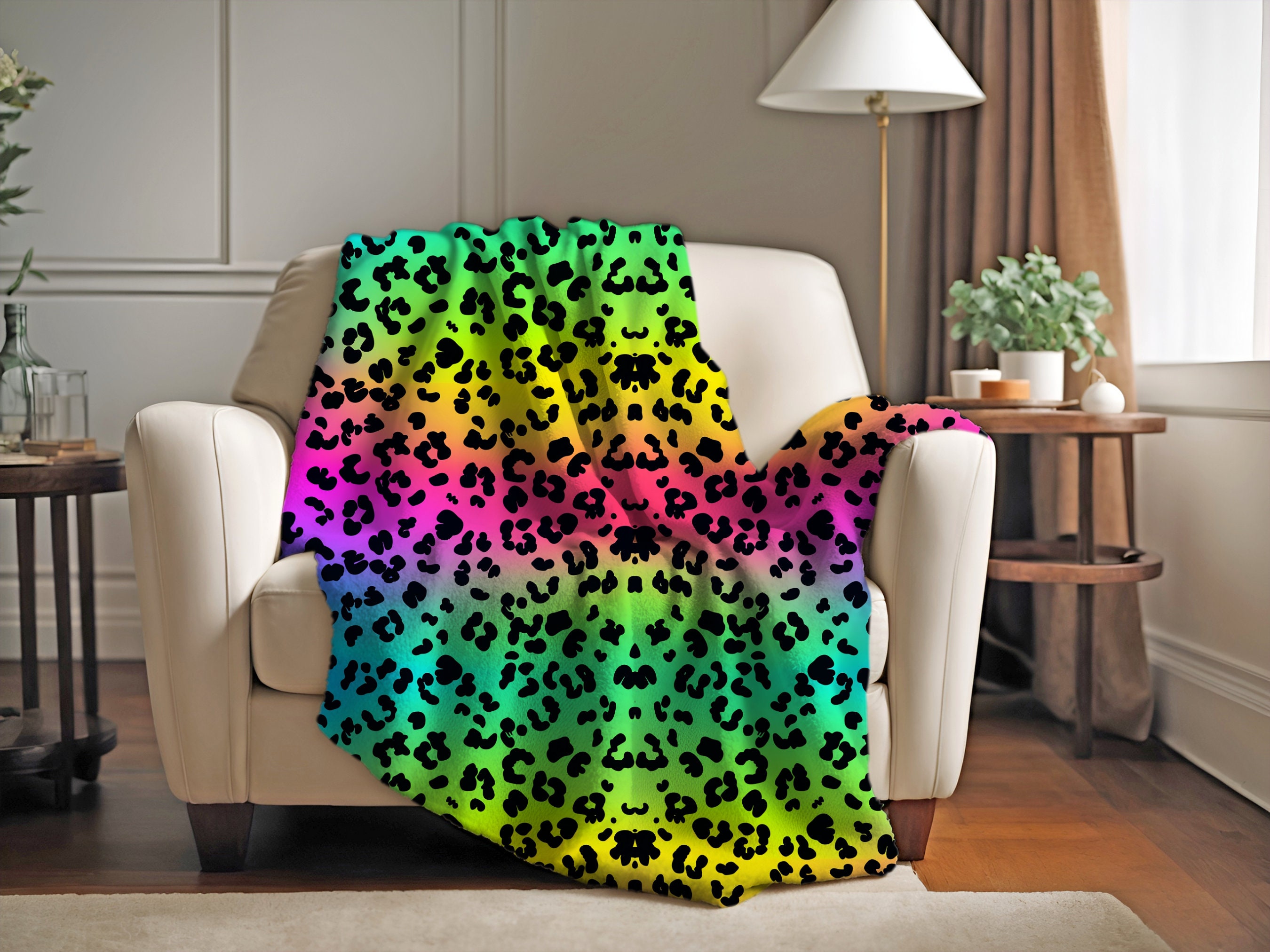 Rainbow Leopard Print Digital Paper | Animal Print | Sublimation ...