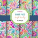 Retro Digital Paper Scrapbook Paper Groovy Digital Paper Retro ...