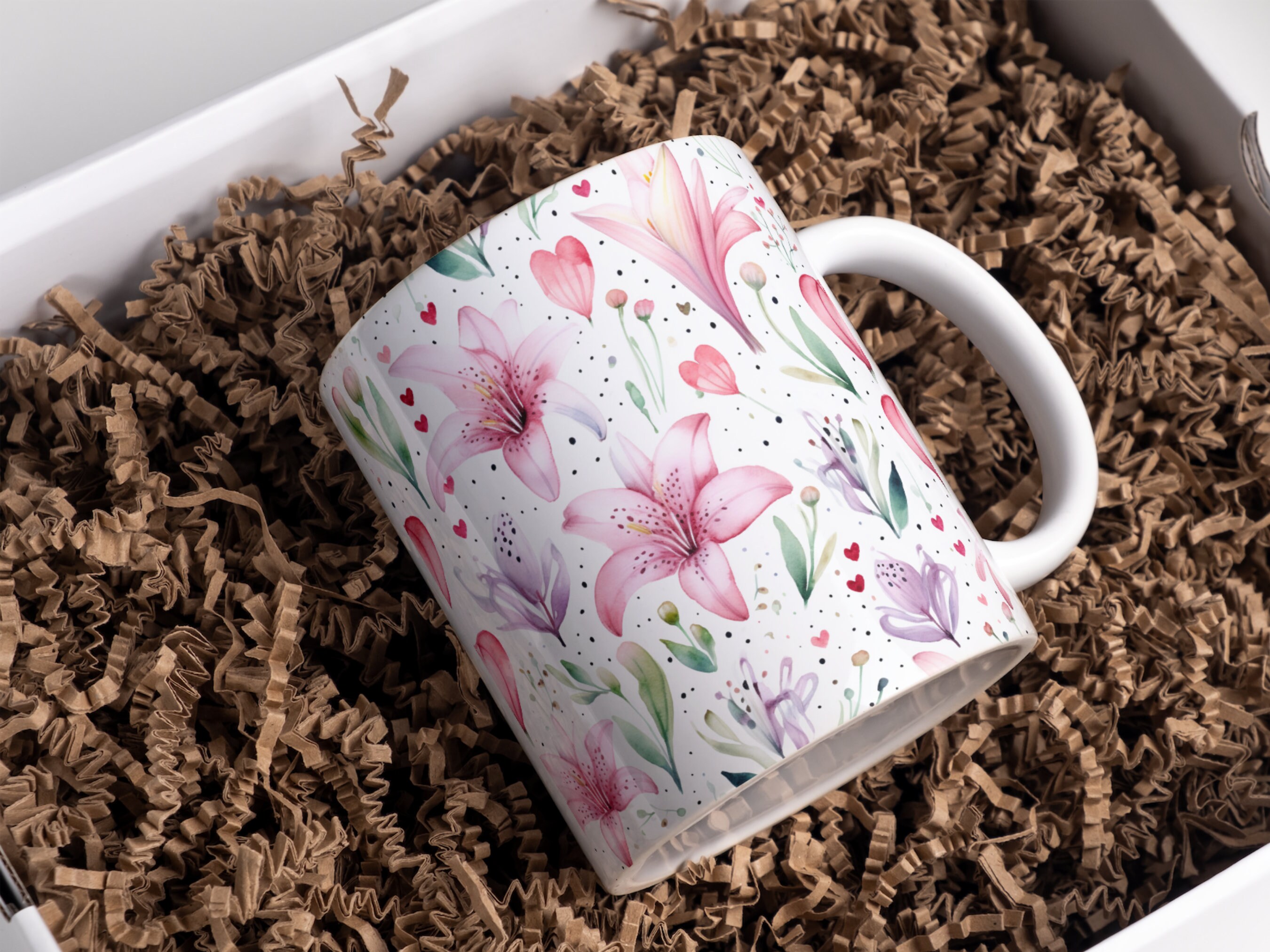 Lily Digital Paper | Digital Download | Scrapbook Paper |floral Pattern ...