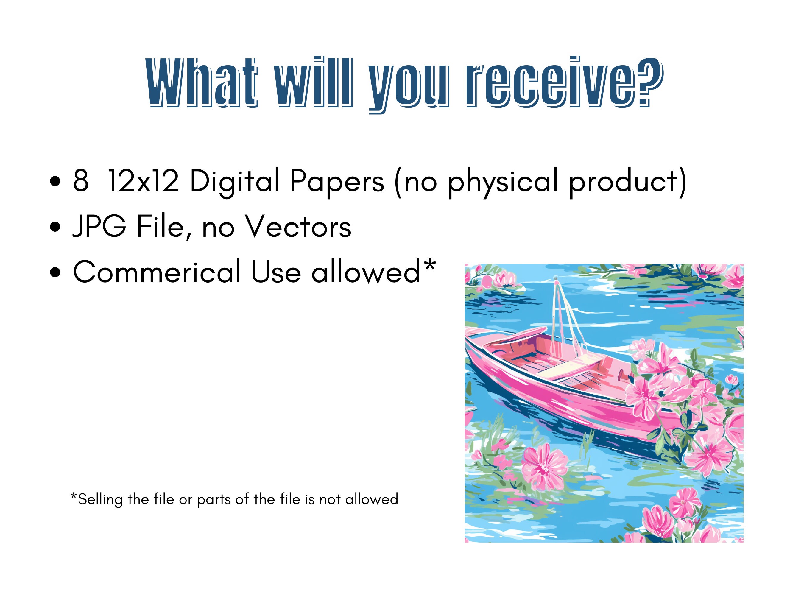 Preppy Boat Digital Paper Preppy Print Instant Download Preppy Sailboat ...