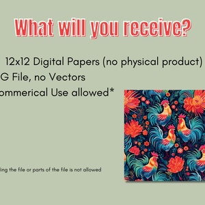 Preppy Chicken Digital Paper Pack | Commercial Use | Farm Animal ...