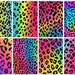 Rainbow Leopard Print Digital Paper | Animal Print | Sublimation ...
