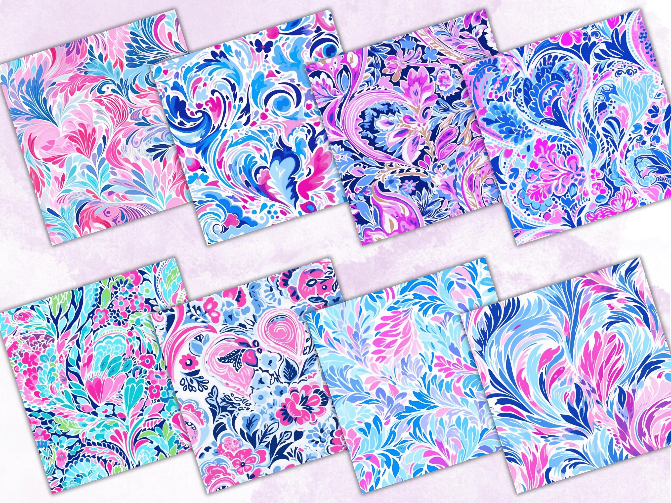 Preppy Abstract Digital Paper | Instant Download | Digital Paper ...