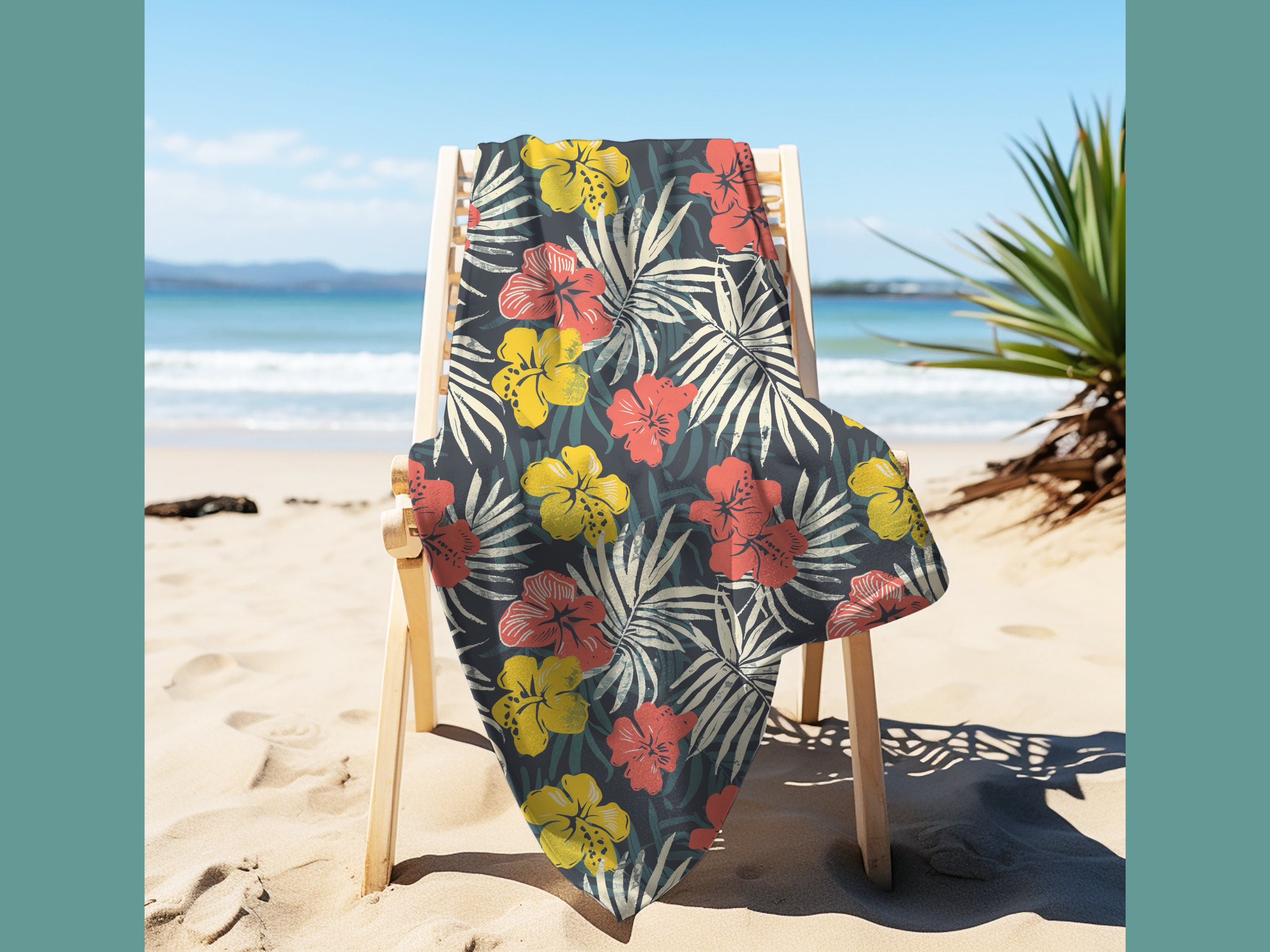 Vintage Hawaiian Block Print Digital Paper - Etsy