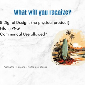 Vintage Surfing Sunset Clip Art| Palm Tree Sunset | Beach Scene ...