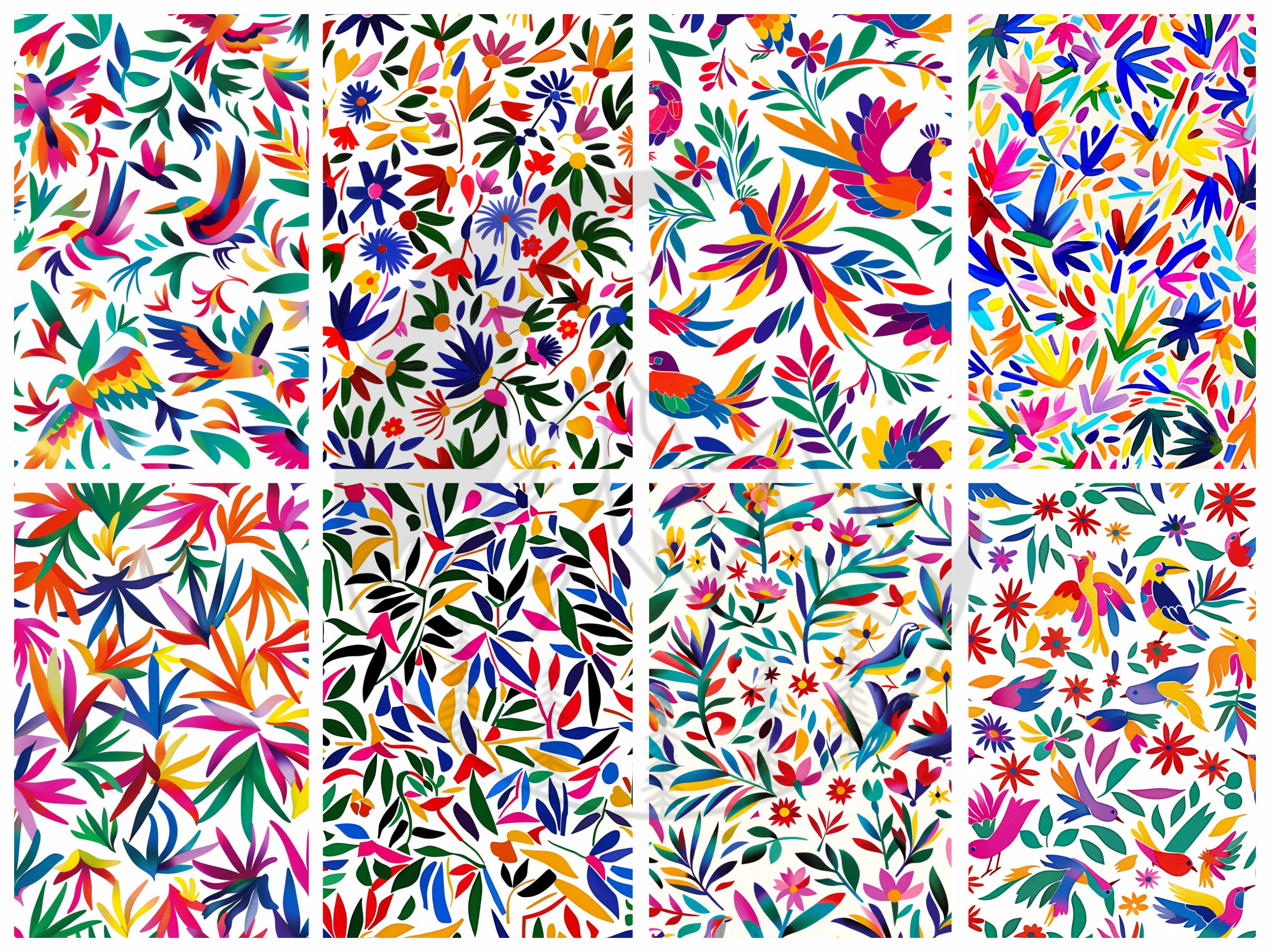 Mexican Otomi Digital Paper |commercial Use | Fiesta Paper| Otomi ...