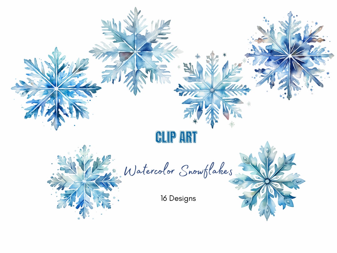 Winter Clipart | Holiday Winter Decorations | Png Files | Snowflake Png ...