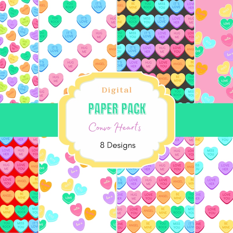 Conversation Hearts - Etsy