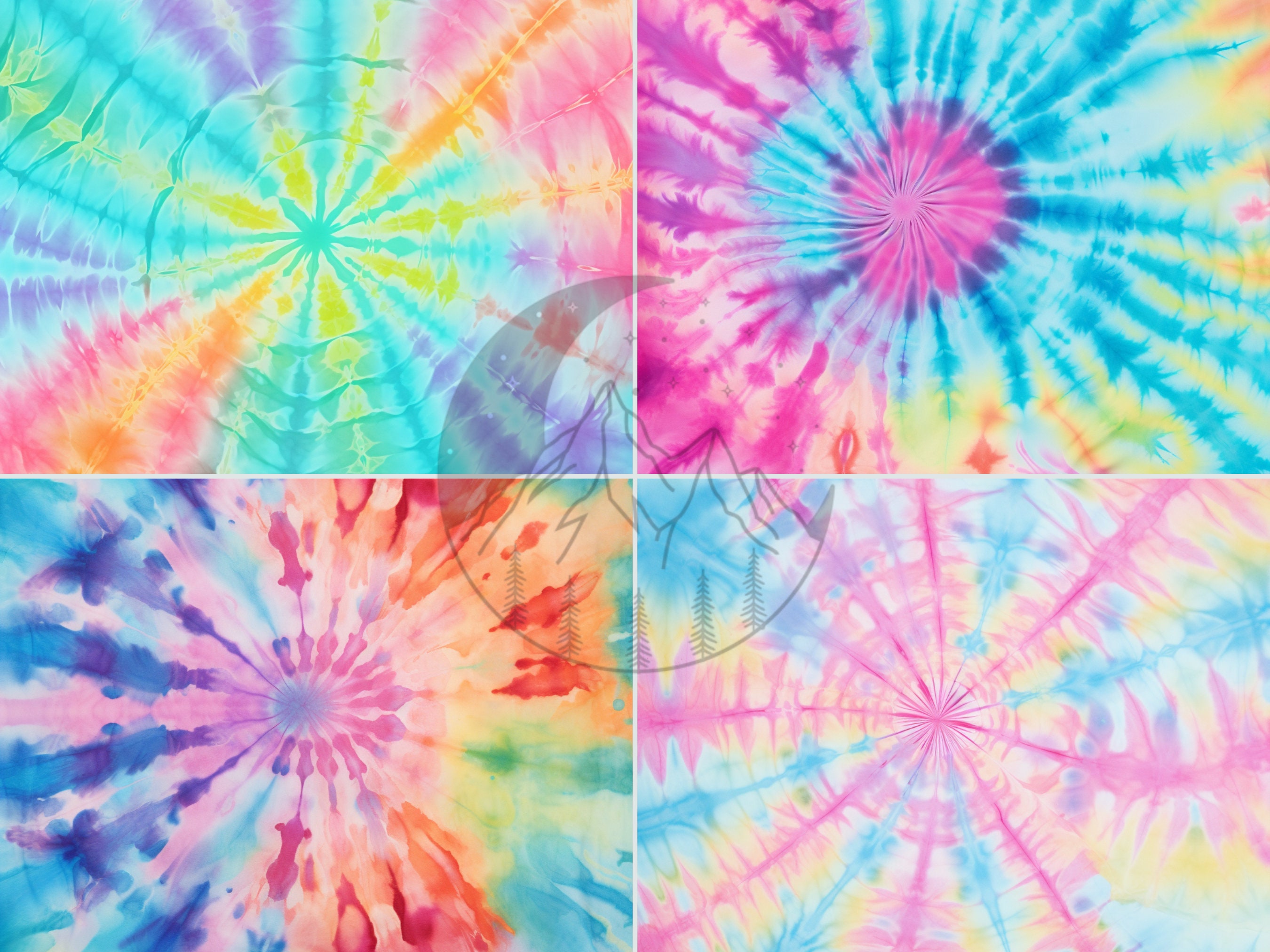 Pastel Tie Dye Digital Paper Pack Commercial Use Pastel Digital Paper ...