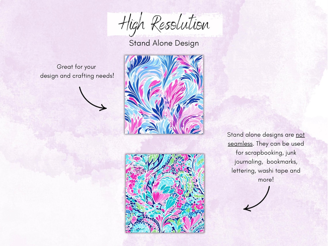 Preppy Abstract Digital Paper | Instant Download | Digital Paper ...