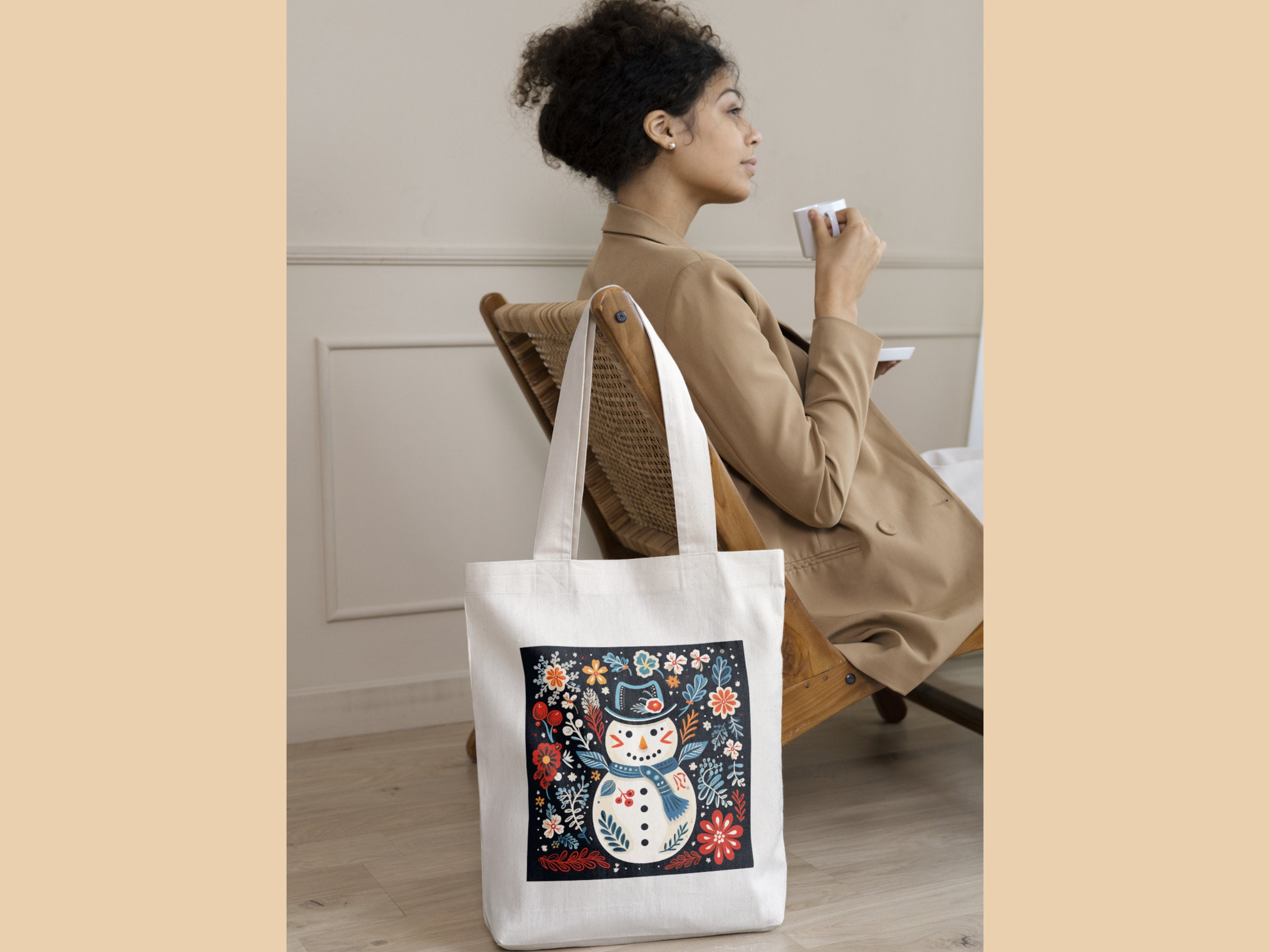 Scandinavian Snowman Digital Paper | Scandinavian Christmas Digital ...