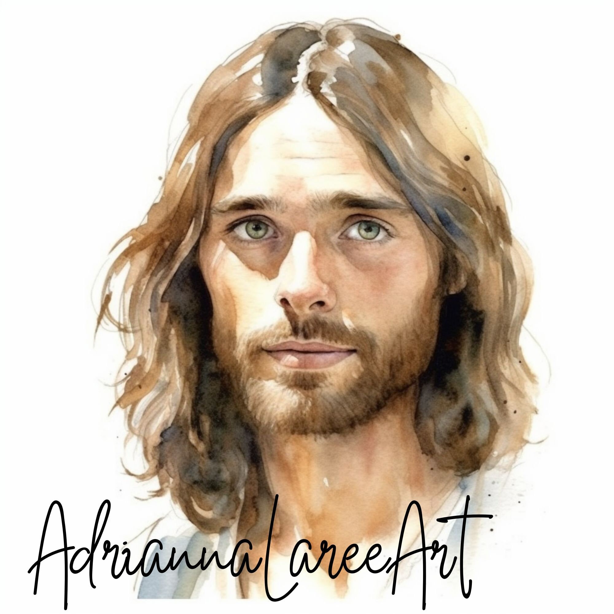 Jesus Watercolor Art, Digital Download - Etsy