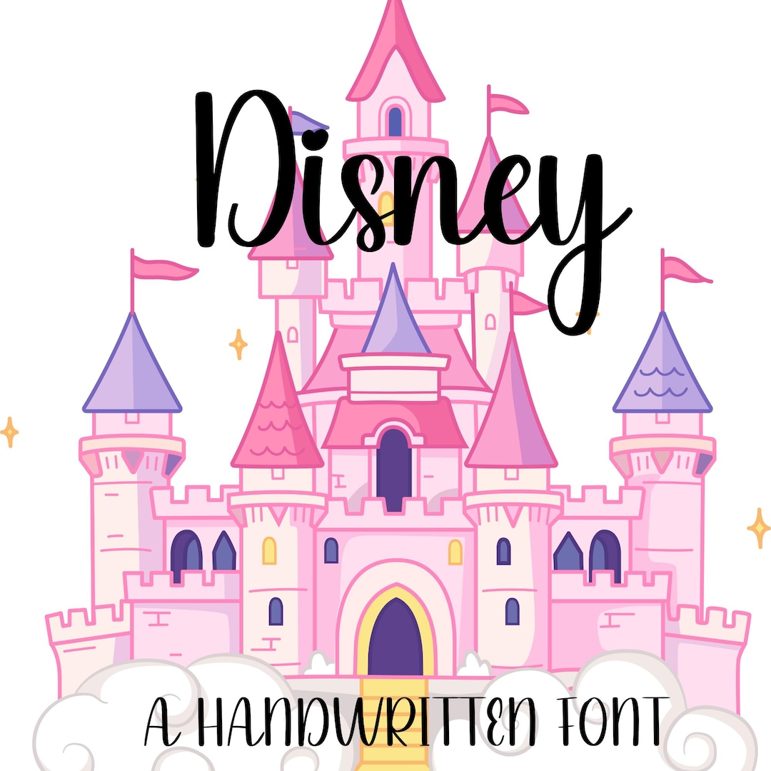 Disney Handwritten Font, OTF Font Typeface, Disney Fonts, Magical ...
