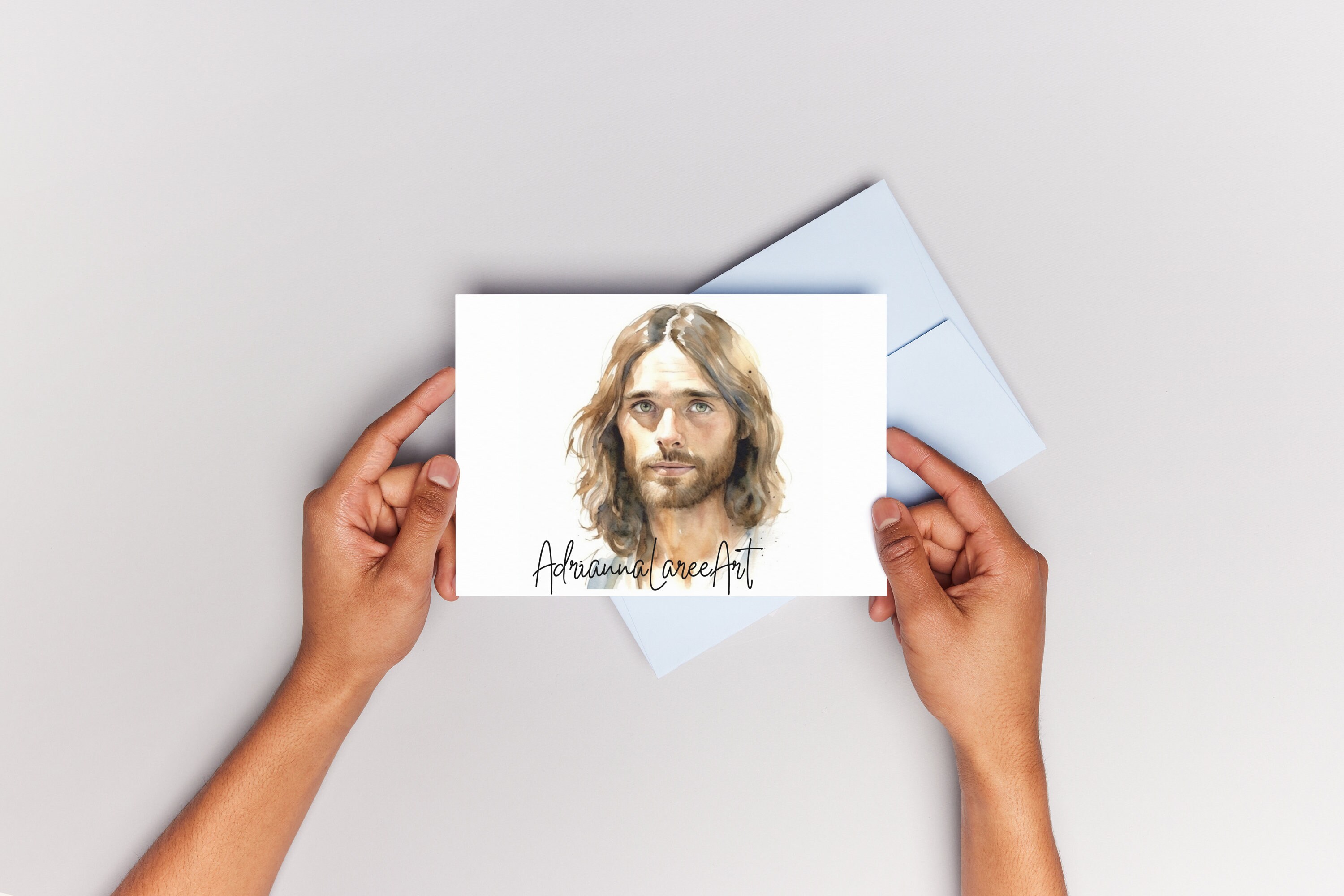 Jesus Watercolor Art, Digital Download - Etsy