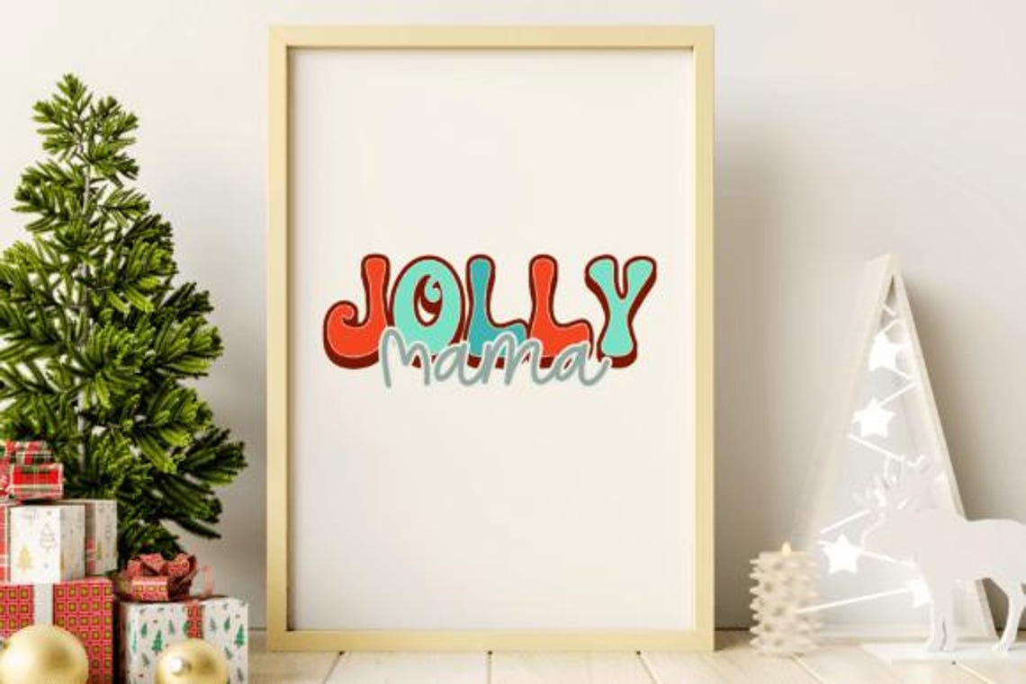 Merry Christmas Retro Font, Xmas Font for Cricut and Sublimation - Etsy
