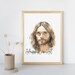 Jesus Watercolor Art Digital Download - Etsy