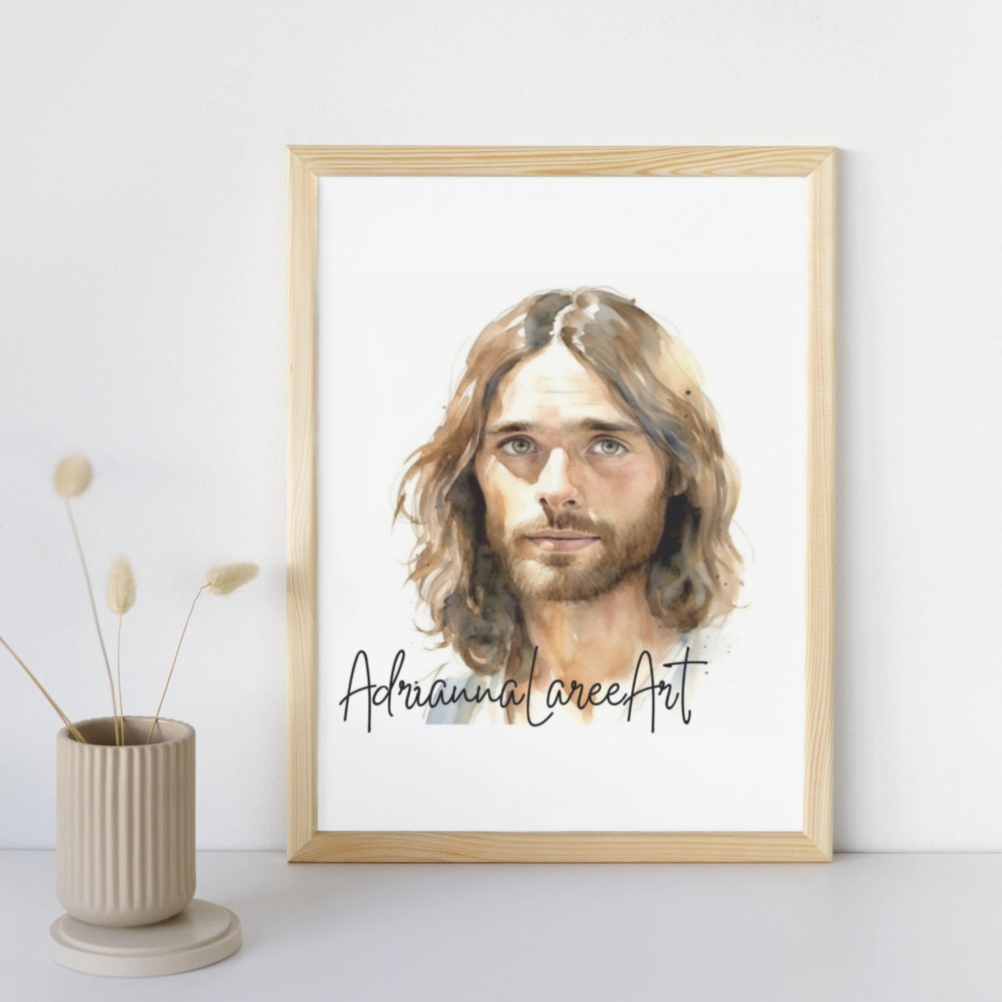 Jesus Watercolor Art, Digital Download - Etsy