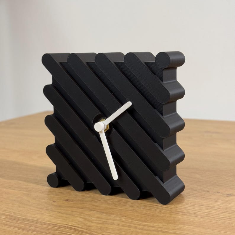 Functional Square Desk Clock | Minimalist Modern Home and Office Decor ...
