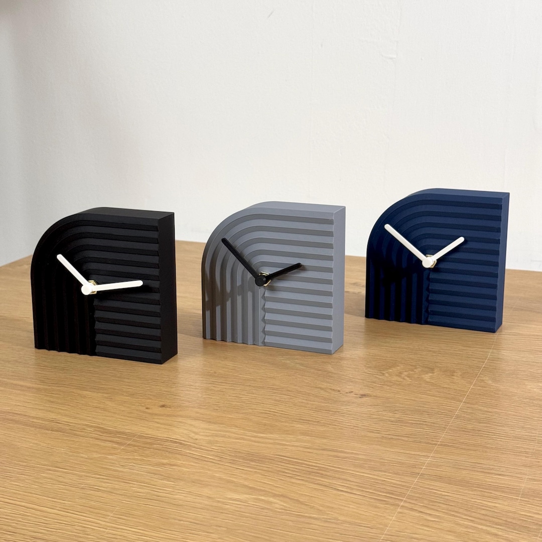 Modern Minimalist Desk Clock | Stylish Functional Office Desk Accessory ...
