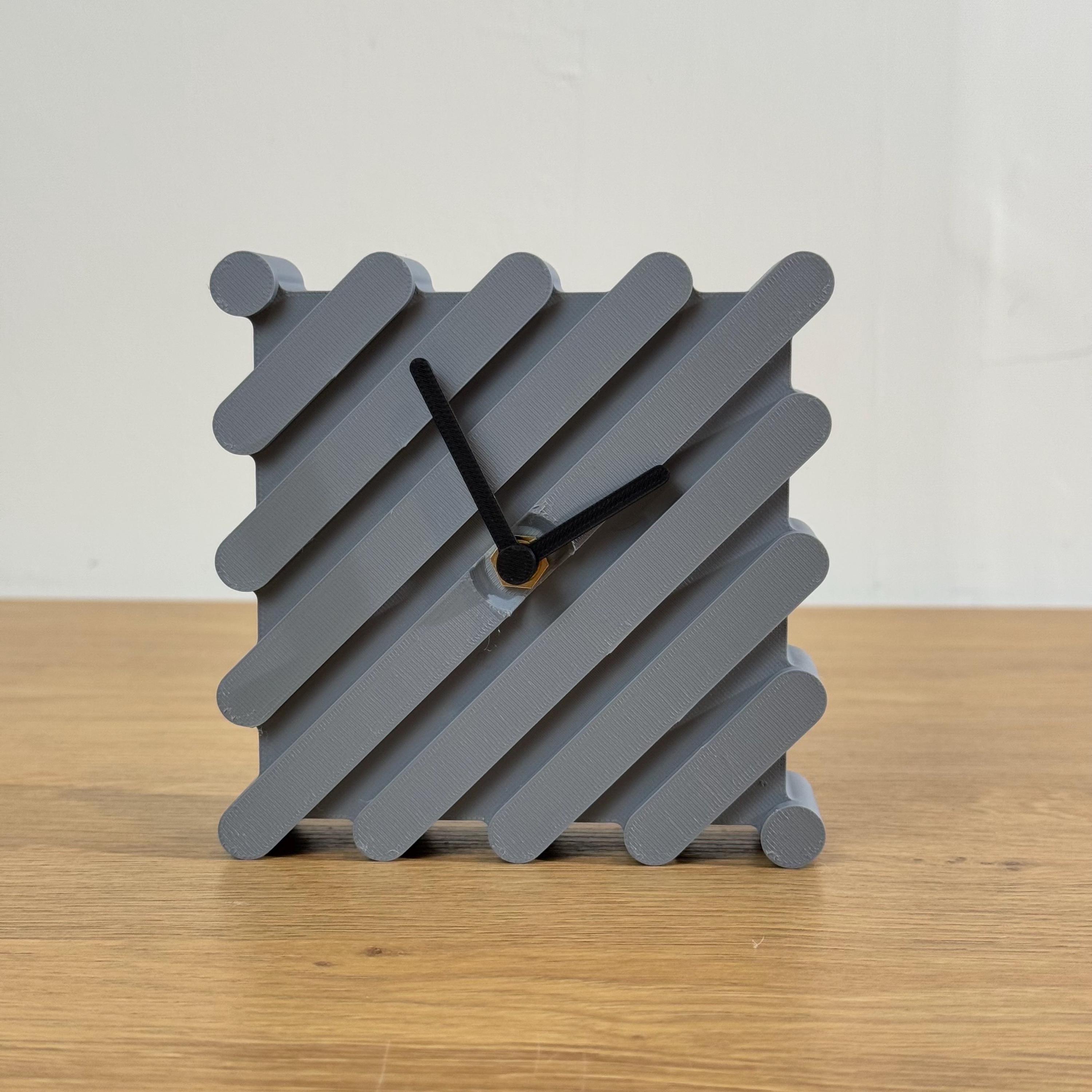 Functional Square Desk Clock | Minimalist Modern Home and Office Decor ...