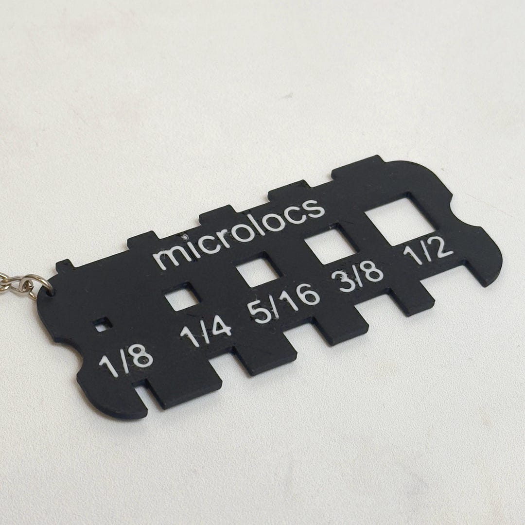 Microlocks Size Guide | Microlocs Measuring Ruler for Even Parting ...