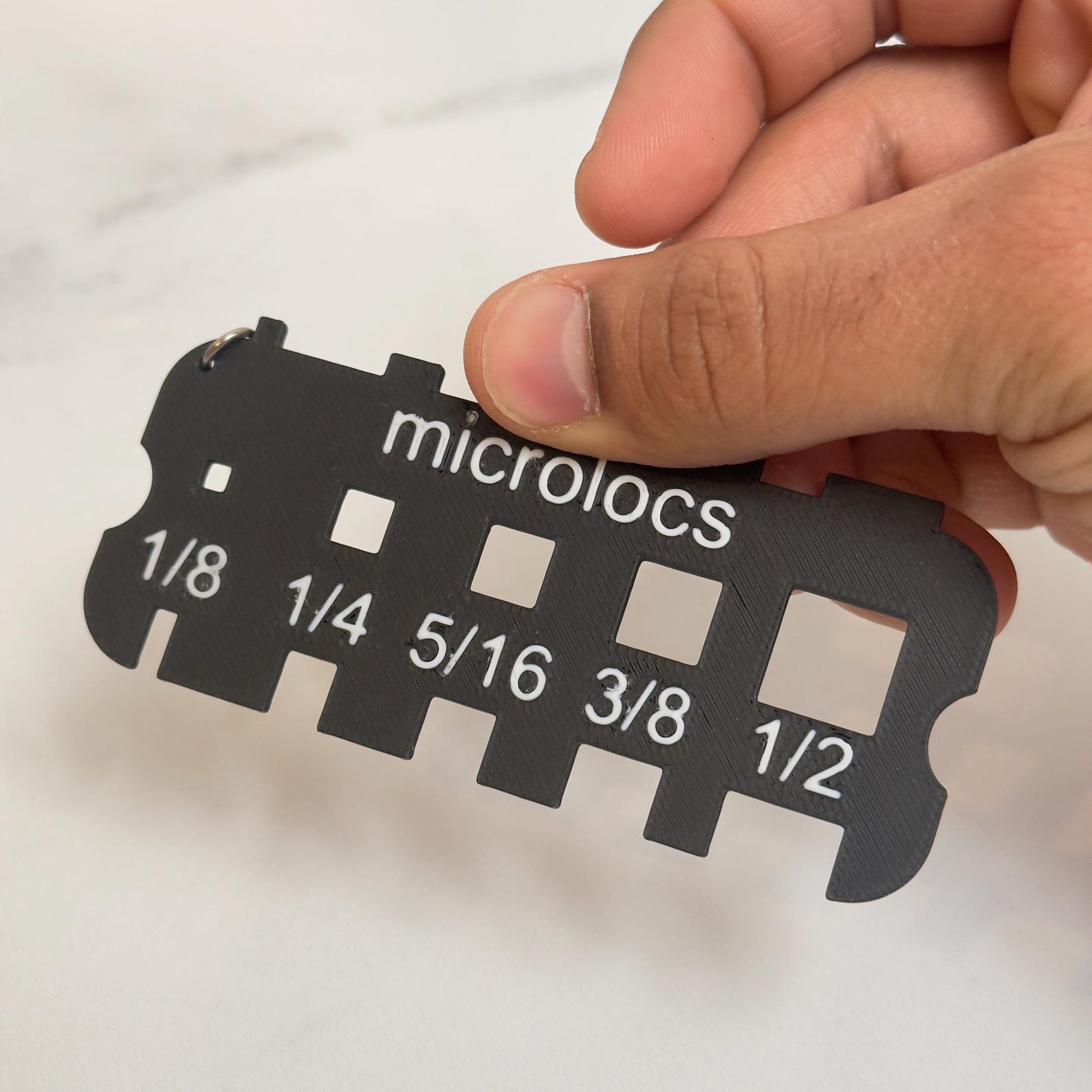 Microlocks Size Guide | Microlocs Measuring Ruler for Even Parting ...