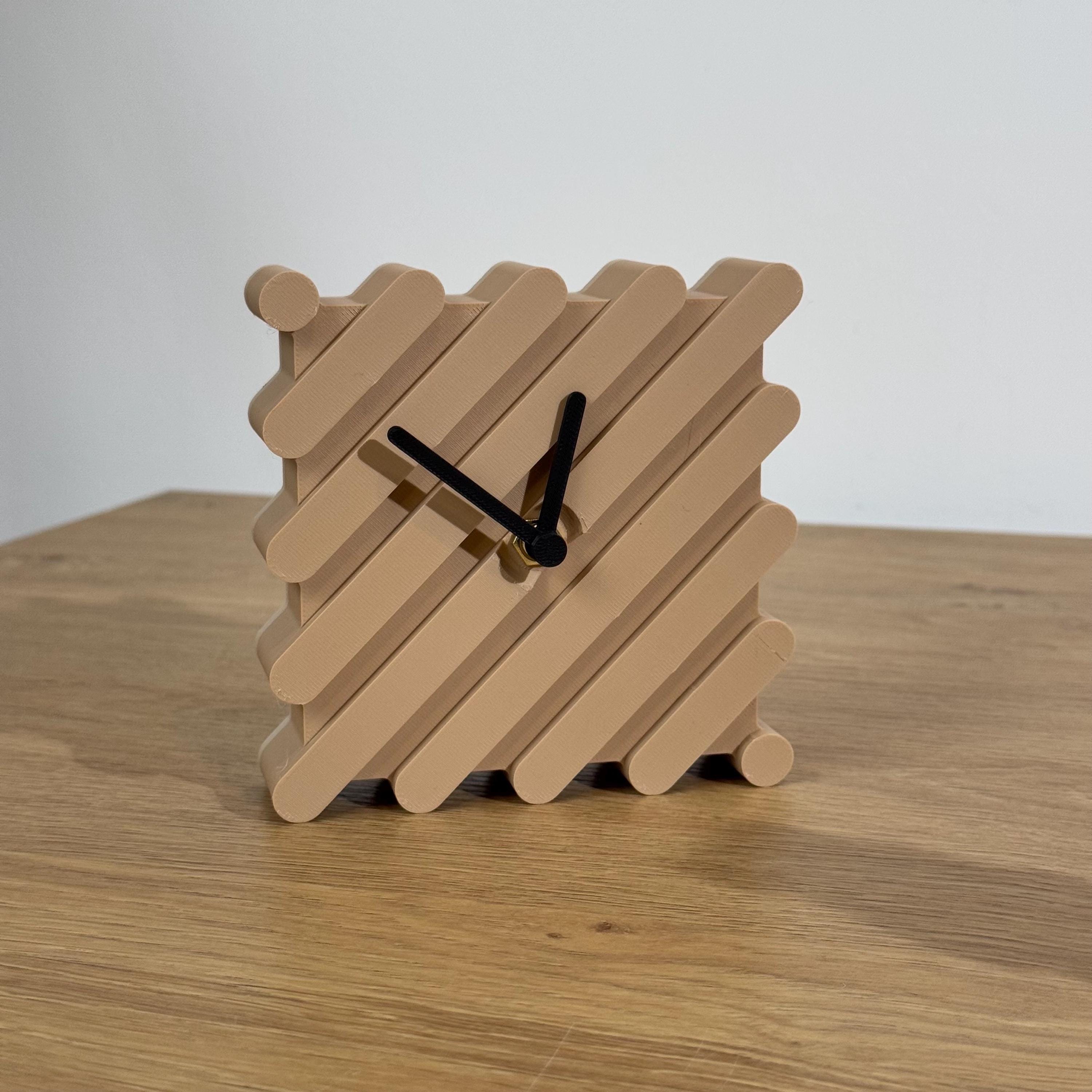 Functional Square Desk Clock | Minimalist Modern Home and Office Decor ...