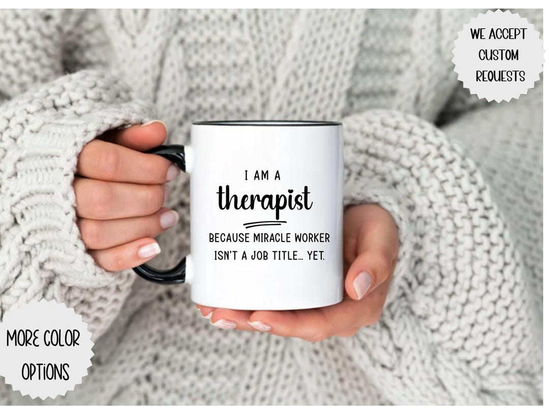 Personalized Therapist Mug: Funny Gift for Therapists - Etsy