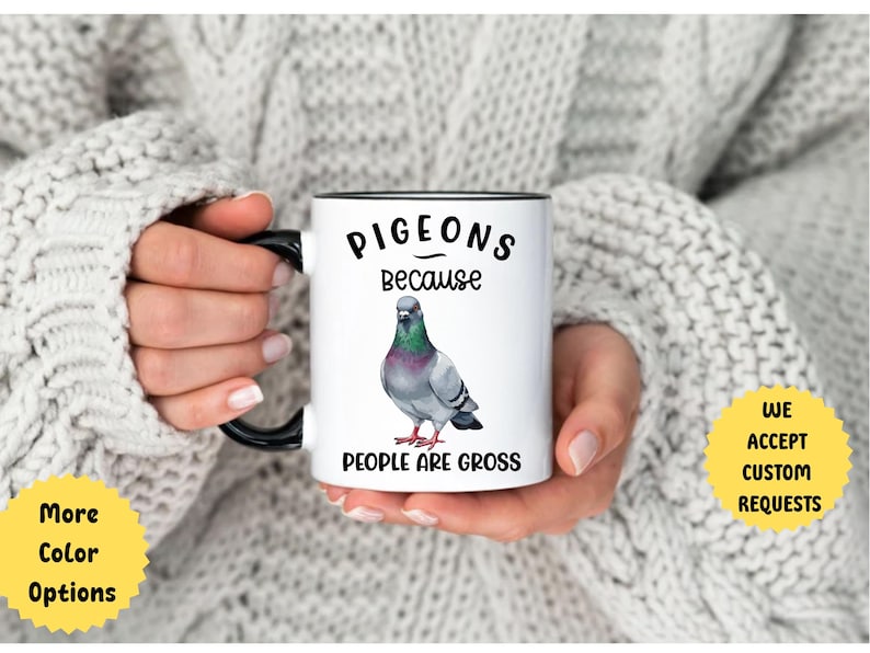 Personalized Pigeon Mug, Funny Pigeon Lover Gift - Etsy