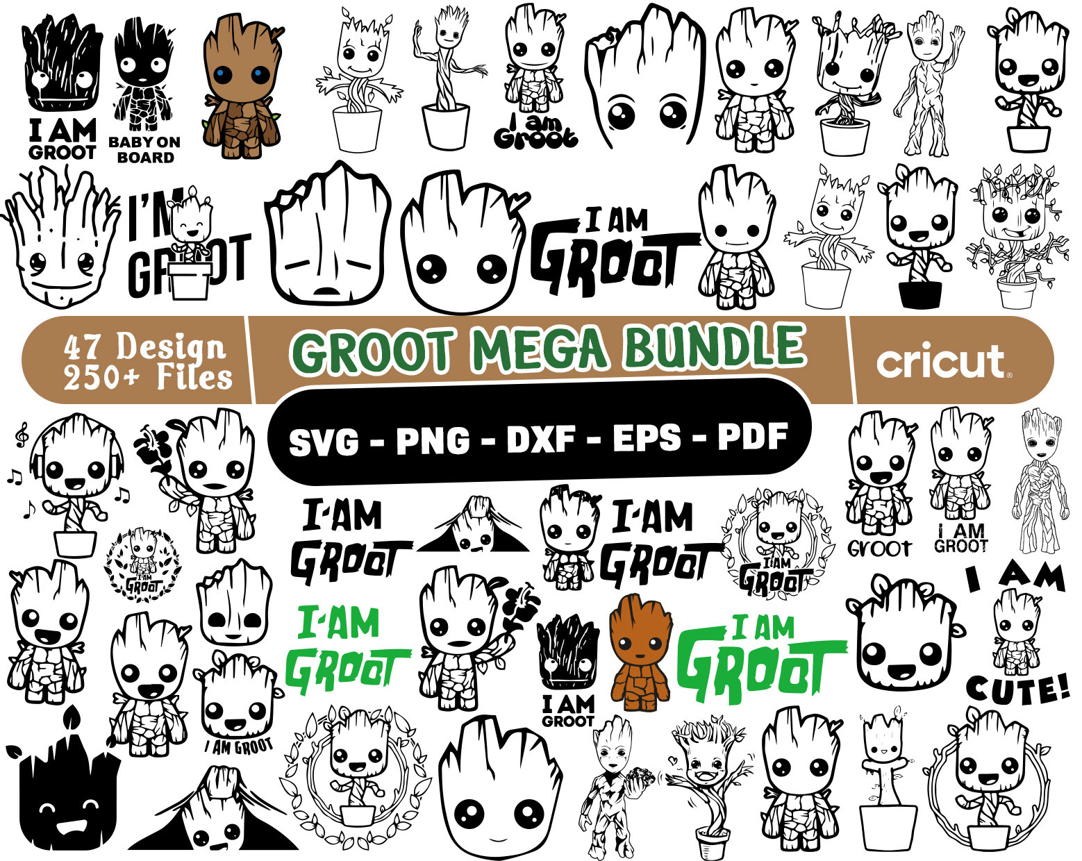 Groot Svg Bundle Baby Groot Svg for Cricut Groot Png I Am - Etsy Canada