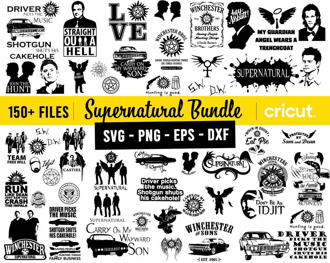 Supernatural Svg Bundle Supernatural Png Files Supernatural - Etsy Canada