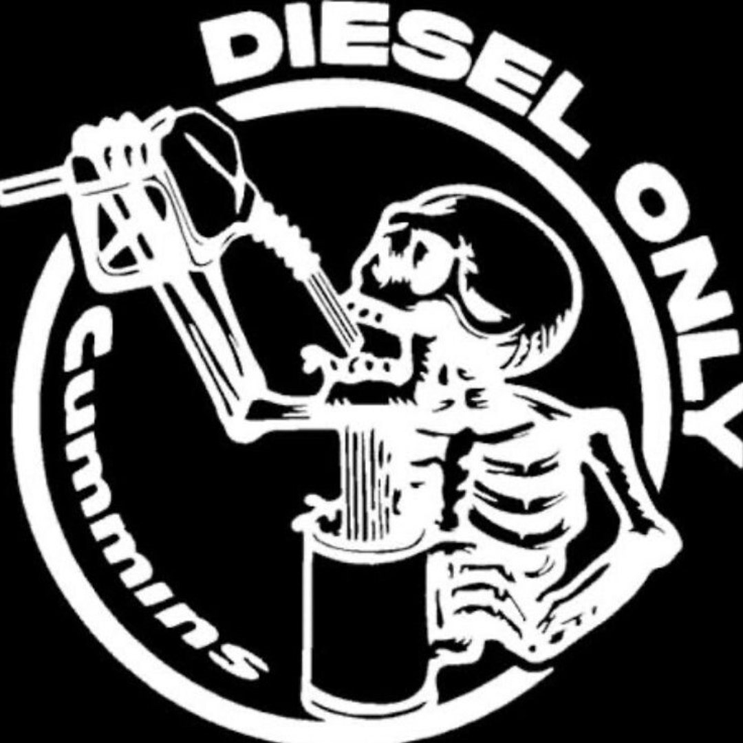 Diesel Only Decal Sticker Cummins Fuel Trucks Cars - Etsy