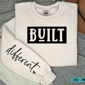Built Different PNG, Back DXF Sleeve Svg,empowerment,strong Woman Svg ...