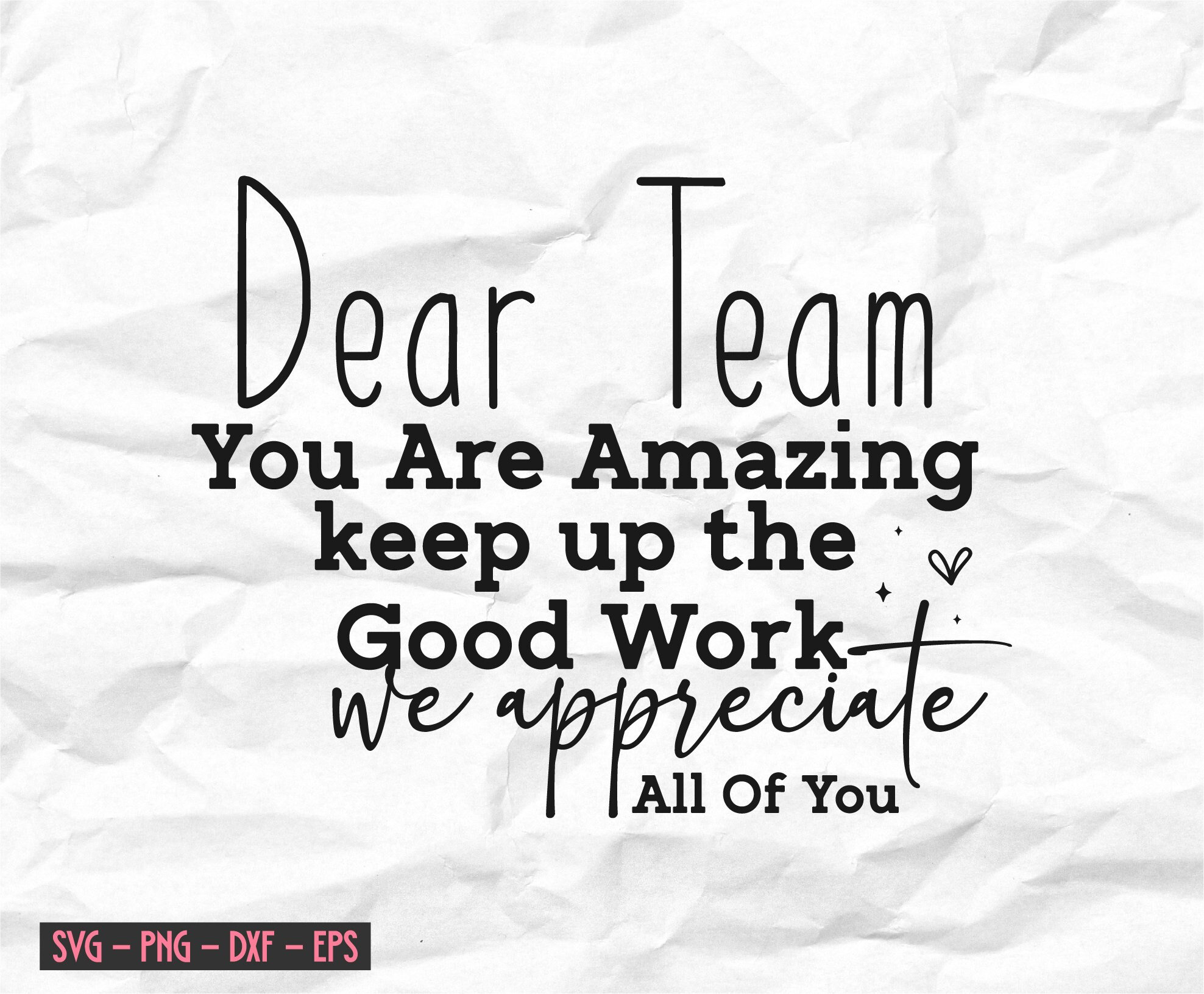 Dear Team You Are Amazing Svg, Good Work Svg, Appreciate, You Matter Svg,mental Health,taylor ...