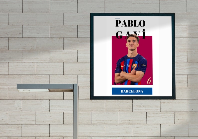 Pablo Gavi Poster - Etsy