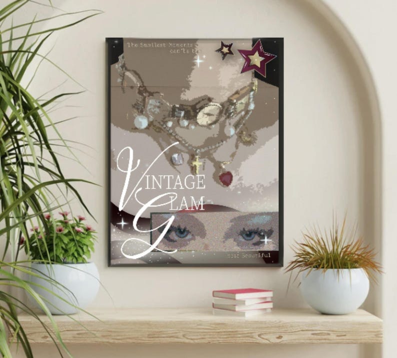 Vintage Glam Aesthetic Digital Download Poster Print - Etsy