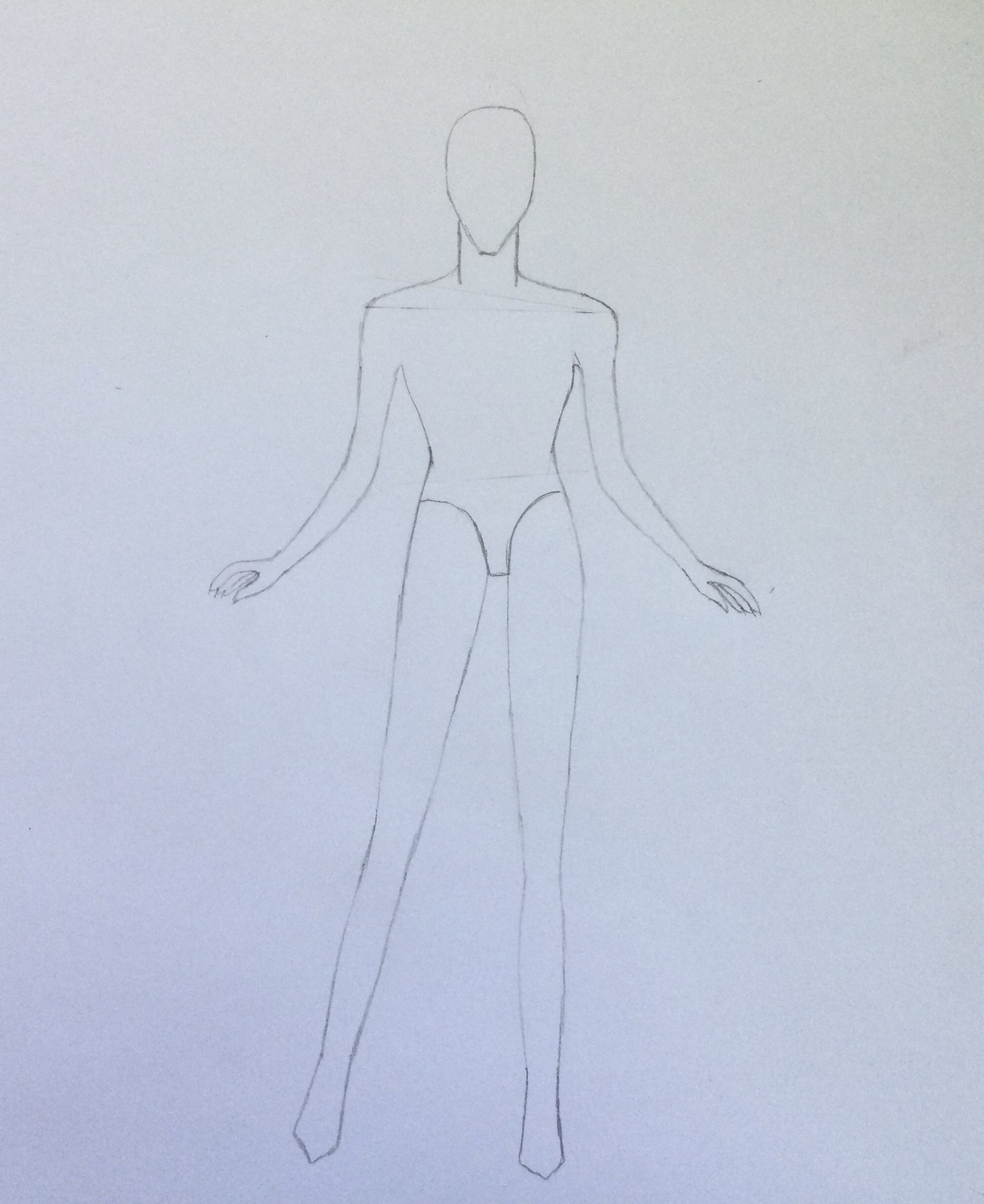 Graceful Female, Croquis Template, for Fashion Designers/illustrators ...