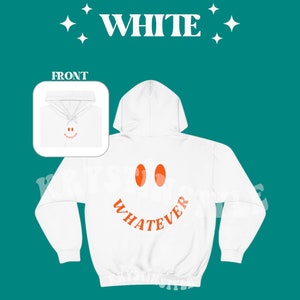 Smiley Whatever Hoodie | Aesthetic, Trendy Sweatshirt, Hoodie ...