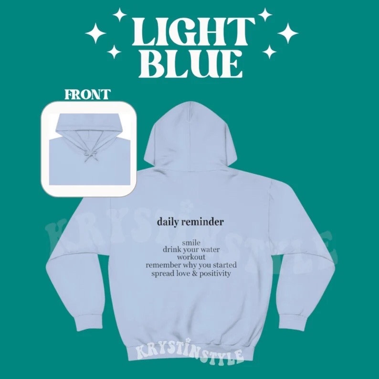 Daily Reminder Hoodie | Aesthetic, Trendy Sweatshirt, Trendy Hoodie ...
