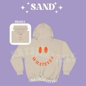 Smiley Whatever Hoodie | Aesthetic, Trendy Sweatshirt, Hoodie ...