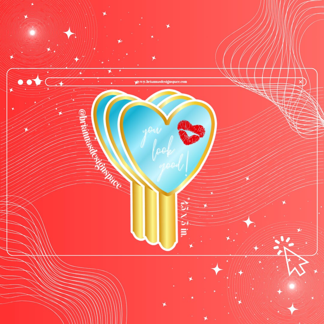 You Look Good Sticker, Mirror, Mirror Sticker, Waterproof Sticker ...