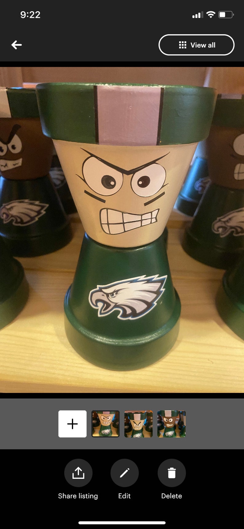 Football Pot People - Etsy